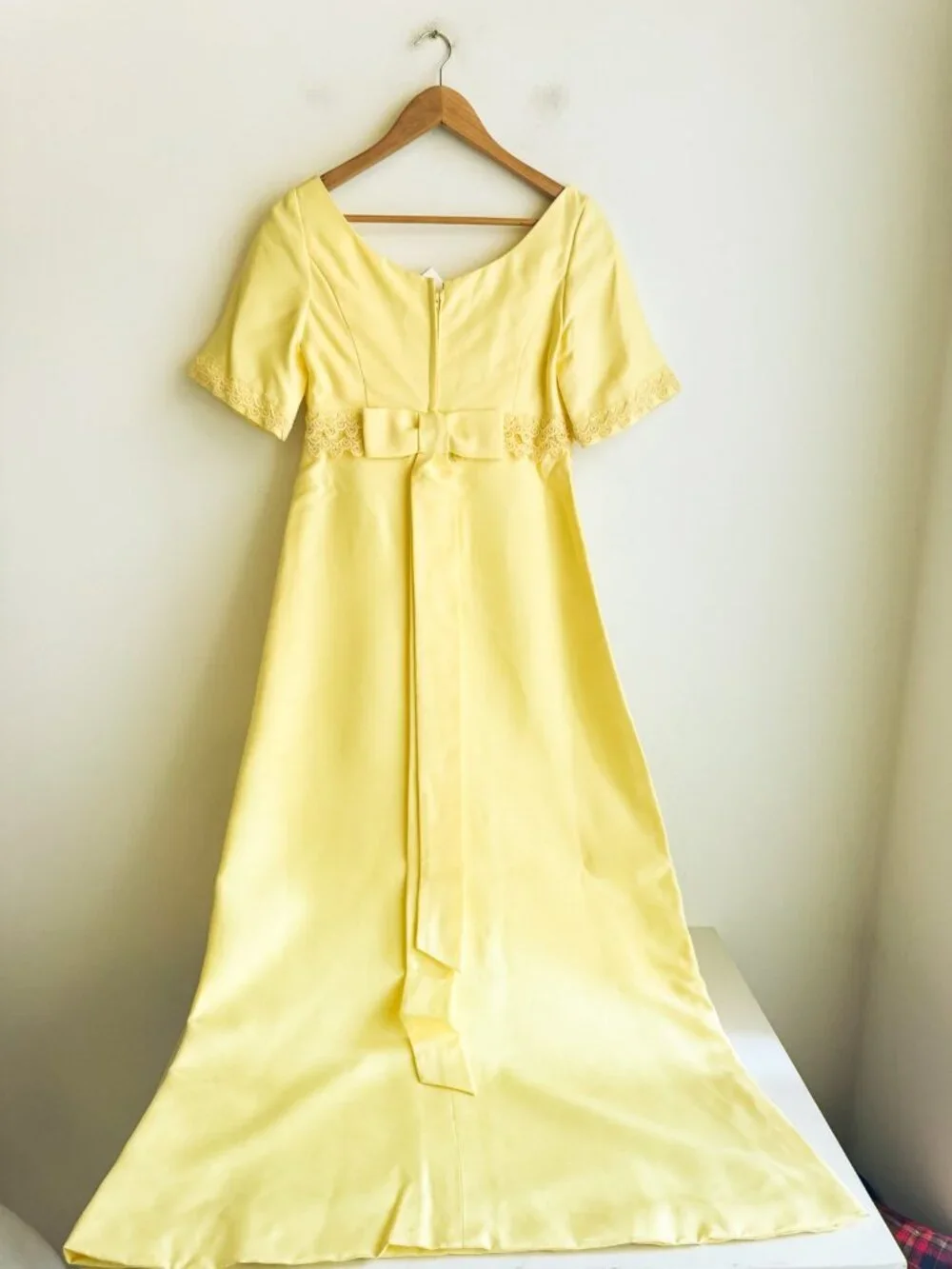 Handmade | Dresses | Vintage 5s 60s Handmade Buttery Yellow Empire ...